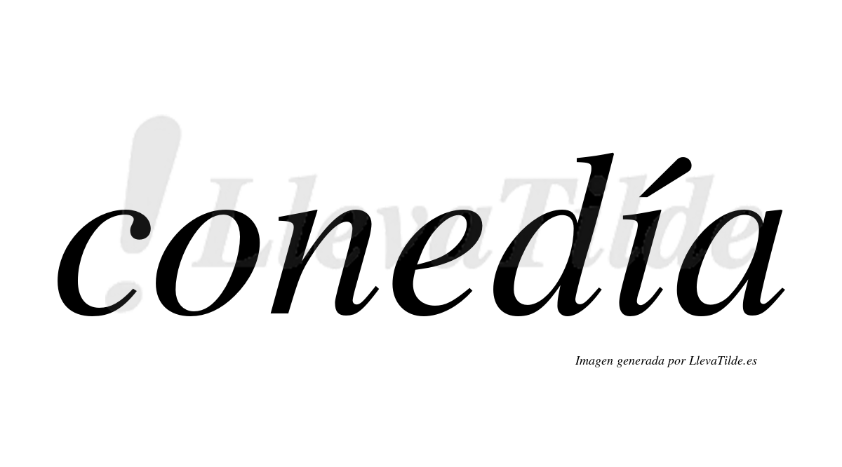 ¿Lleva tilde conedía? | LlevaTilde.es
