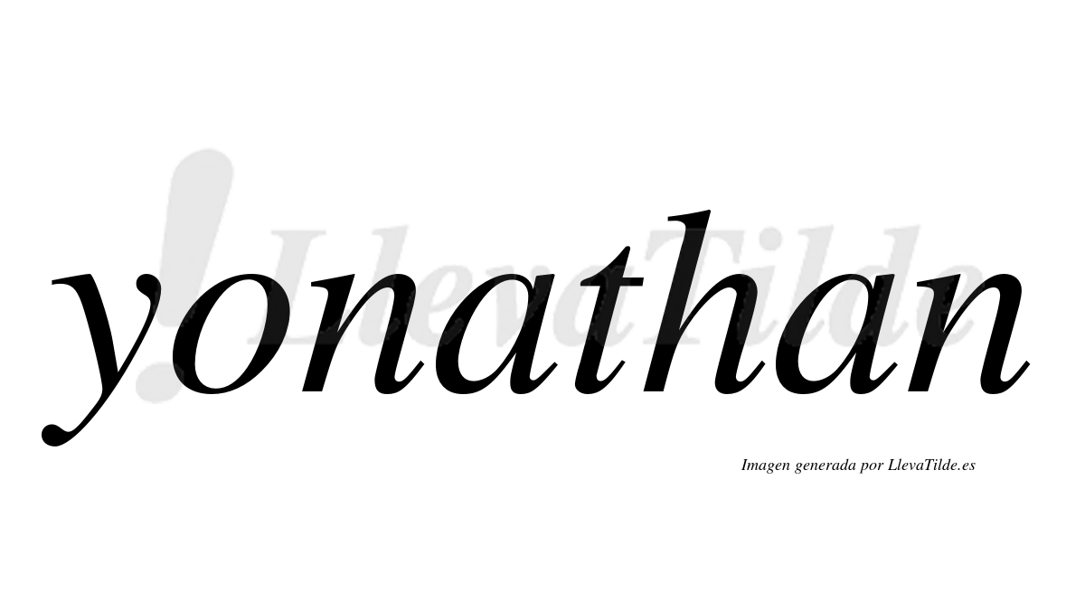 ¿Lleva tilde yonathan? | LlevaTilde.es
