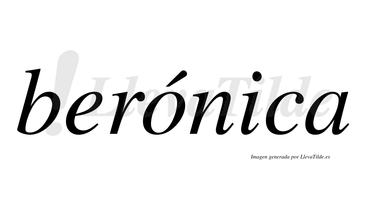 ¿Lleva tilde berónica? | LlevaTilde.es