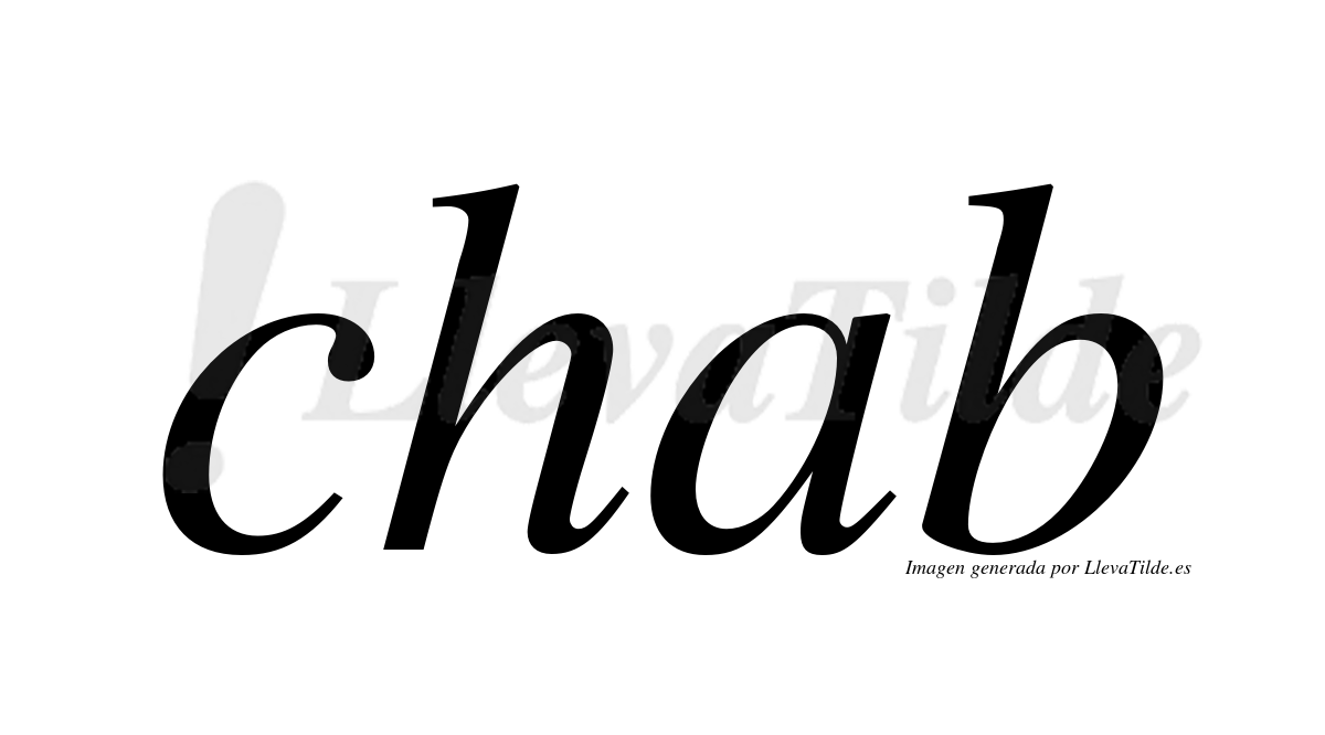 ¿Lleva tilde chab? | LlevaTilde.es