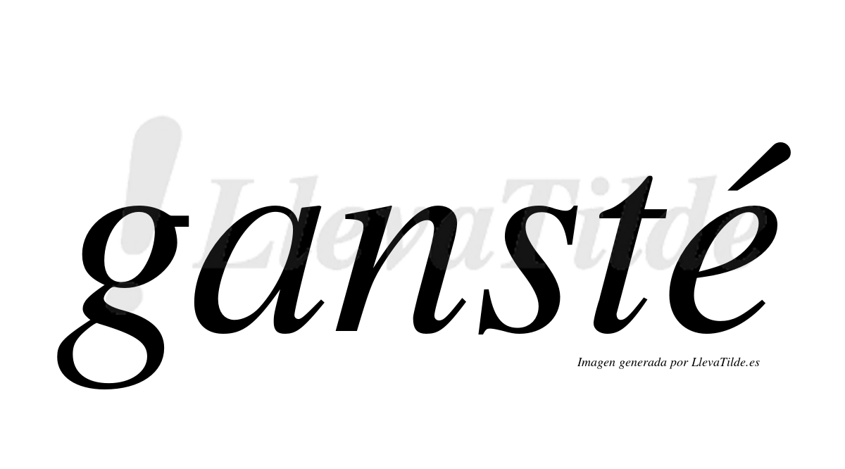 ¿Lleva tilde gansté? | LlevaTilde.es