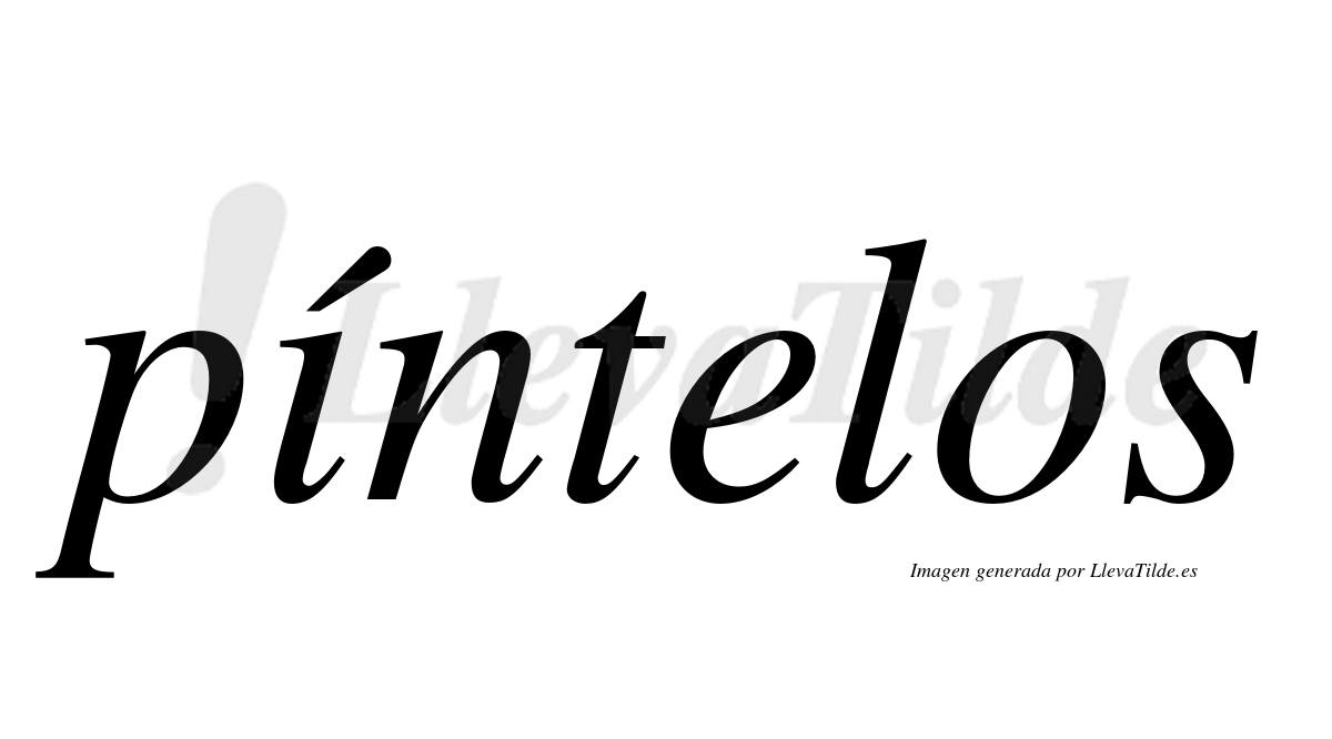 ¿Lleva tilde píntelos? | LlevaTilde.es