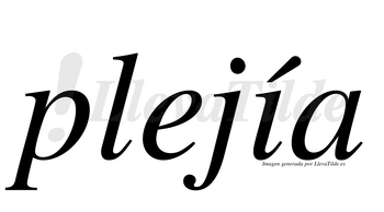 ¿Lleva tilde plejía? | LlevaTilde.es