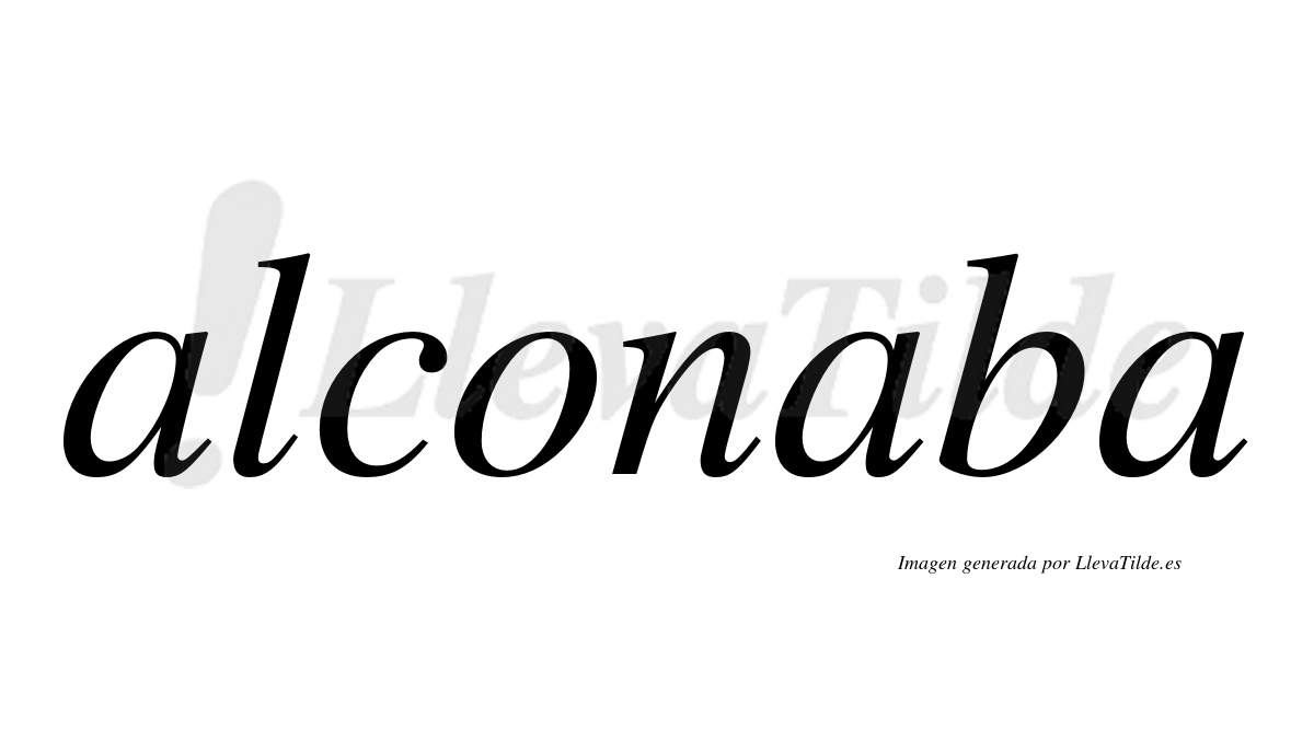 ¿Lleva tilde alconaba? | LlevaTilde.es
