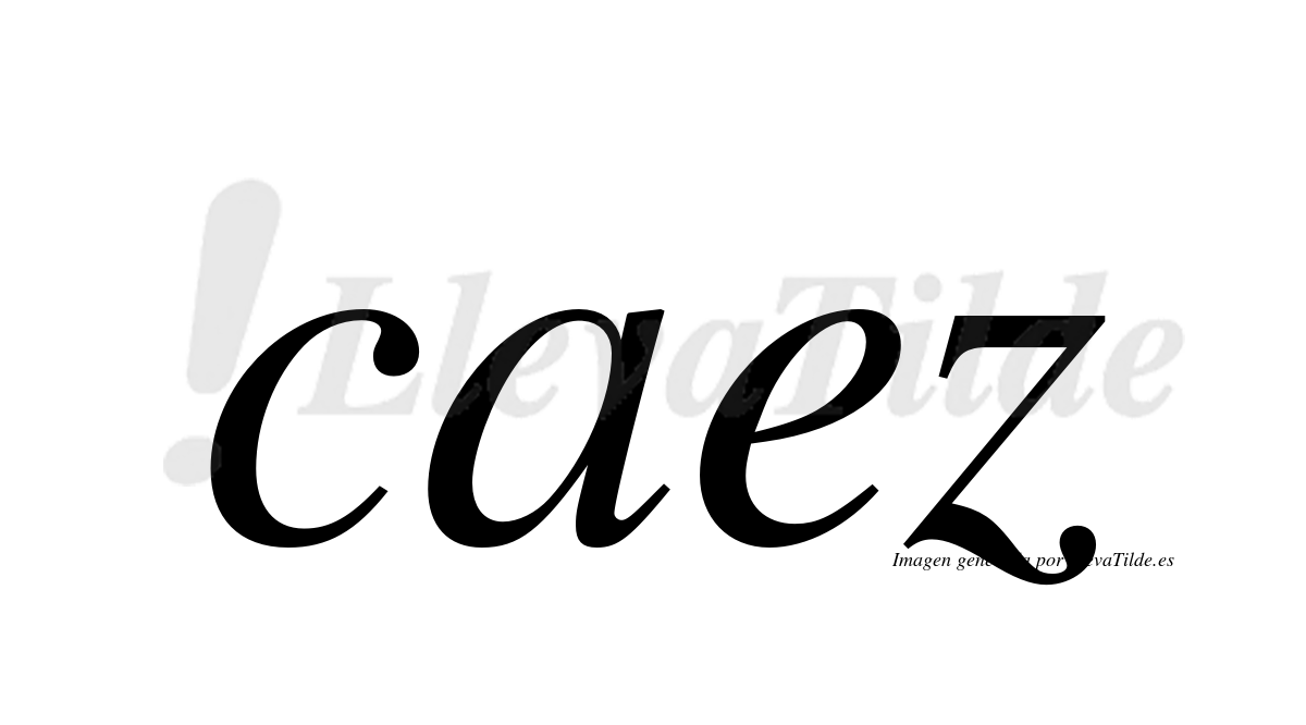 ¿Lleva tilde caez? | LlevaTilde.es