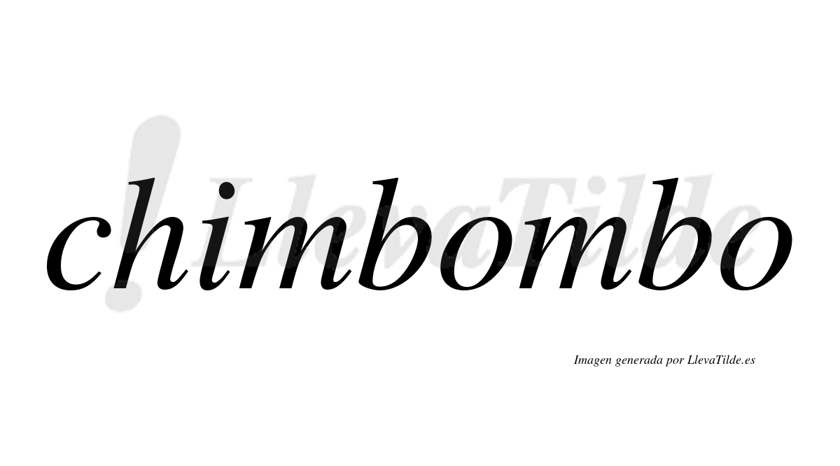 ¿Lleva tilde chimbombo? | LlevaTilde.es