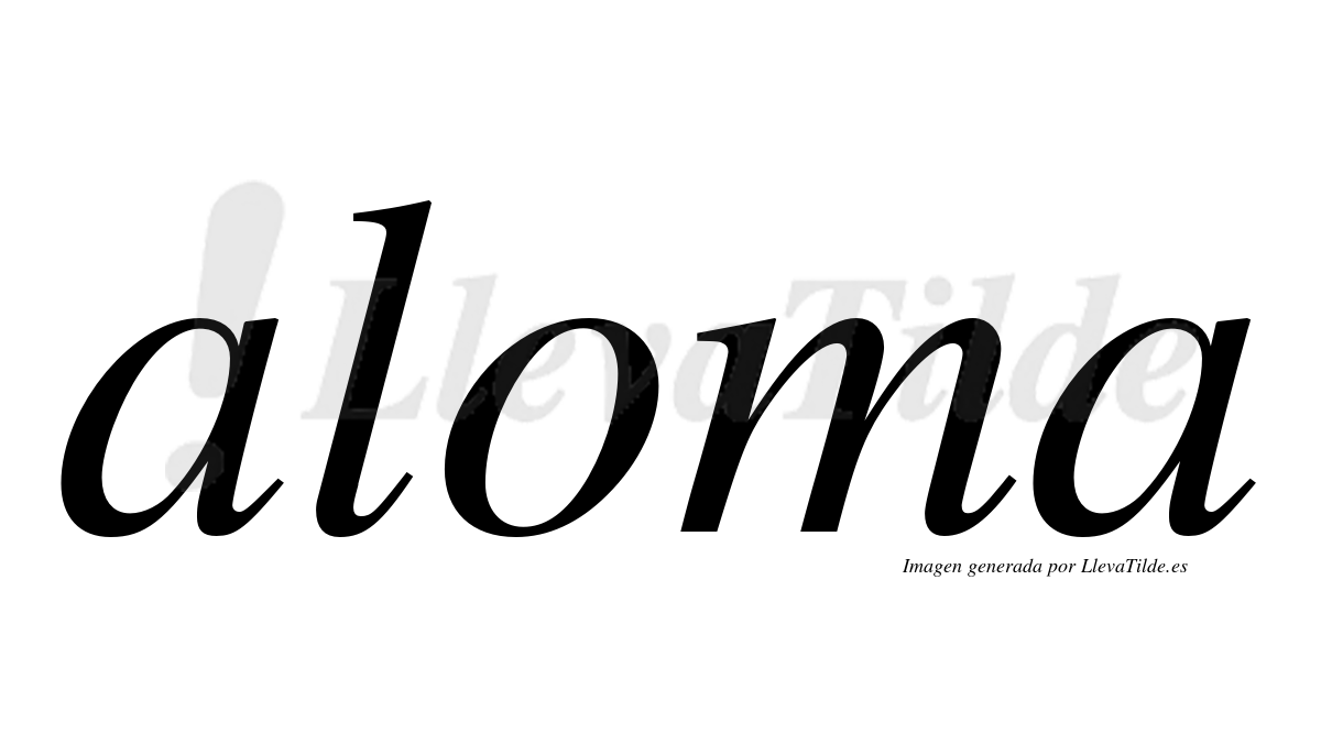 ¿Lleva tilde aloma? | LlevaTilde.es