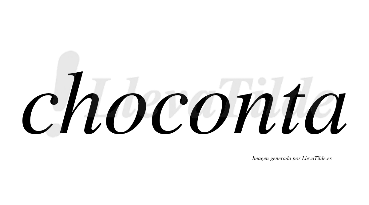 ¿Lleva tilde choconta? | LlevaTilde.es