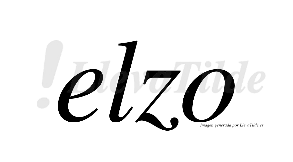 ¿Lleva tilde elzo? | LlevaTilde.es