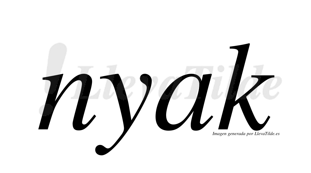 ¿Lleva tilde nyak? | LlevaTilde.es