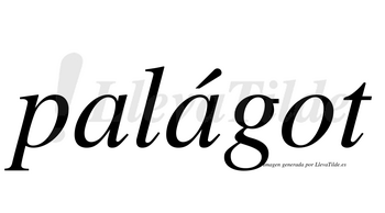 ¿Lleva tilde palágot? | LlevaTilde.es