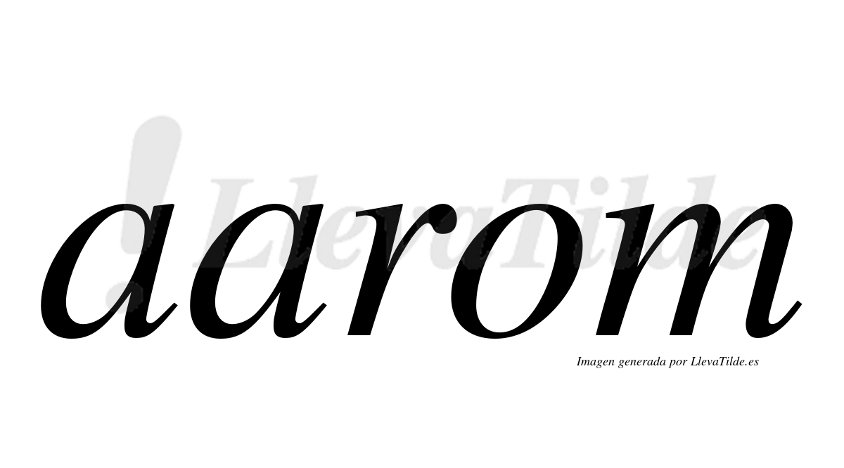 ¿Lleva tilde aarom? | LlevaTilde.es