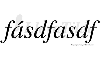 ¿Lleva tilde fásdfasdf? | LlevaTilde.es