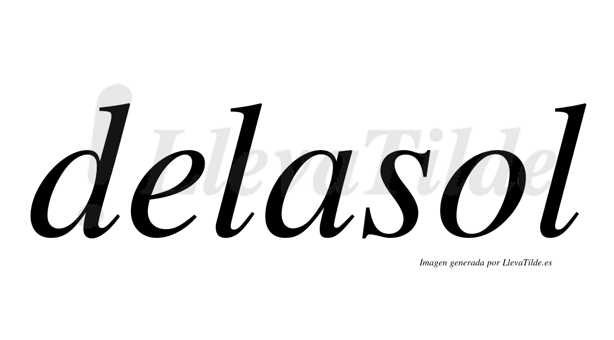 ¿Lleva tilde delasol? | LlevaTilde.es