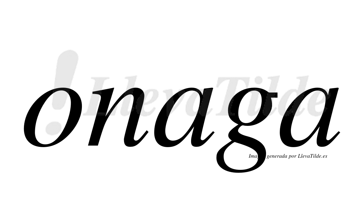 ¿Lleva tilde onaga? | LlevaTilde.es