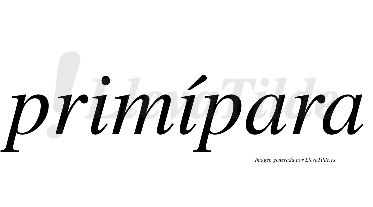 ¿Lleva tilde primípara? | LlevaTilde.es