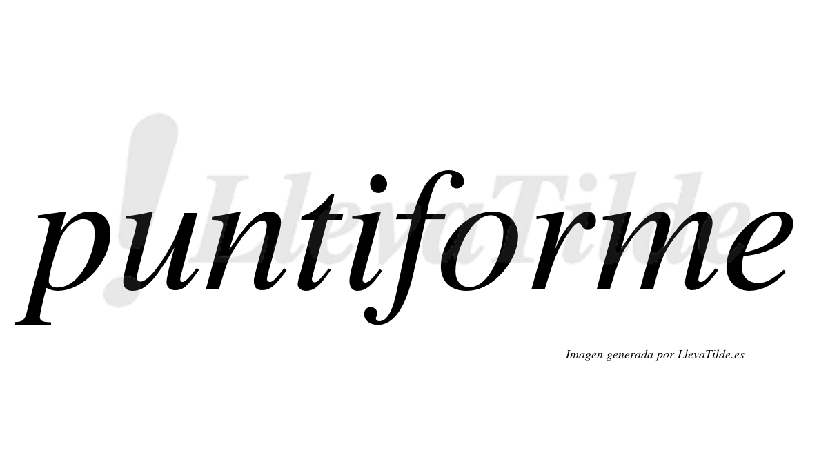 ¿Lleva tilde puntiforme? | LlevaTilde.es