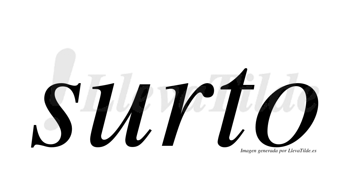 ¿Lleva tilde surto? | LlevaTilde.es