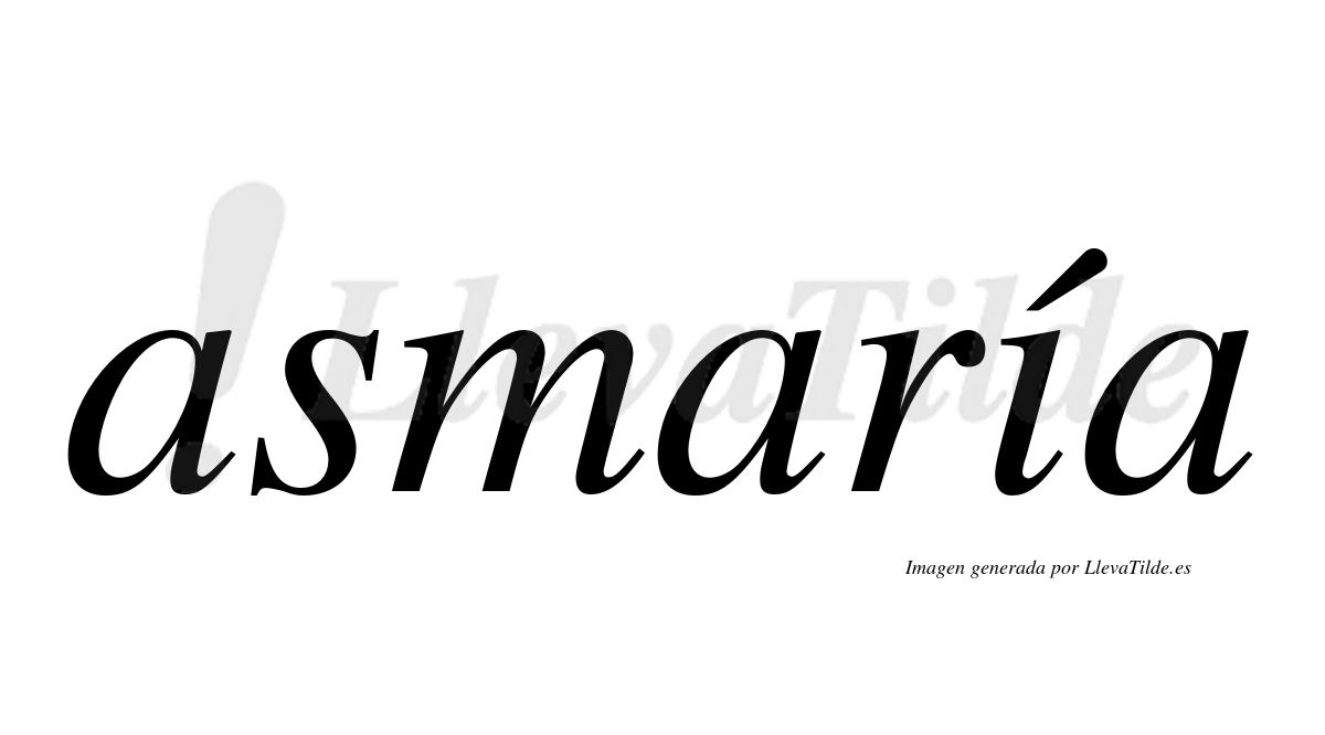 ¿Lleva tilde asmaría? | LlevaTilde.es