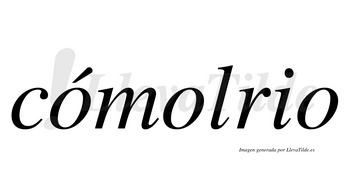 ¿Lleva tilde cómolrio? | LlevaTilde.es