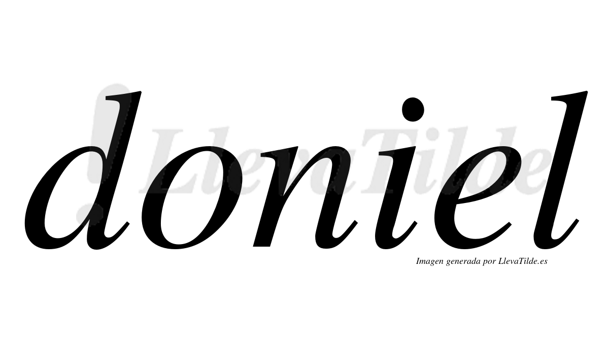 ¿Lleva tilde doniel? | LlevaTilde.es