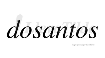 ¿Lleva tilde dosantos? | LlevaTilde.es