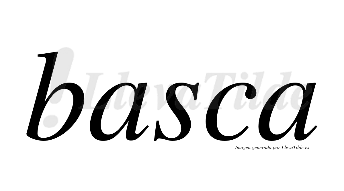 ¿Lleva tilde basca? | LlevaTilde.es