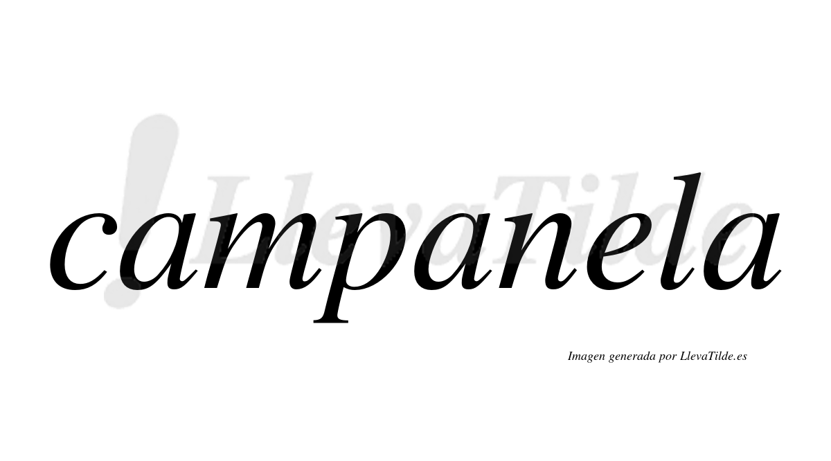 ¿Lleva tilde campanela? | LlevaTilde.es