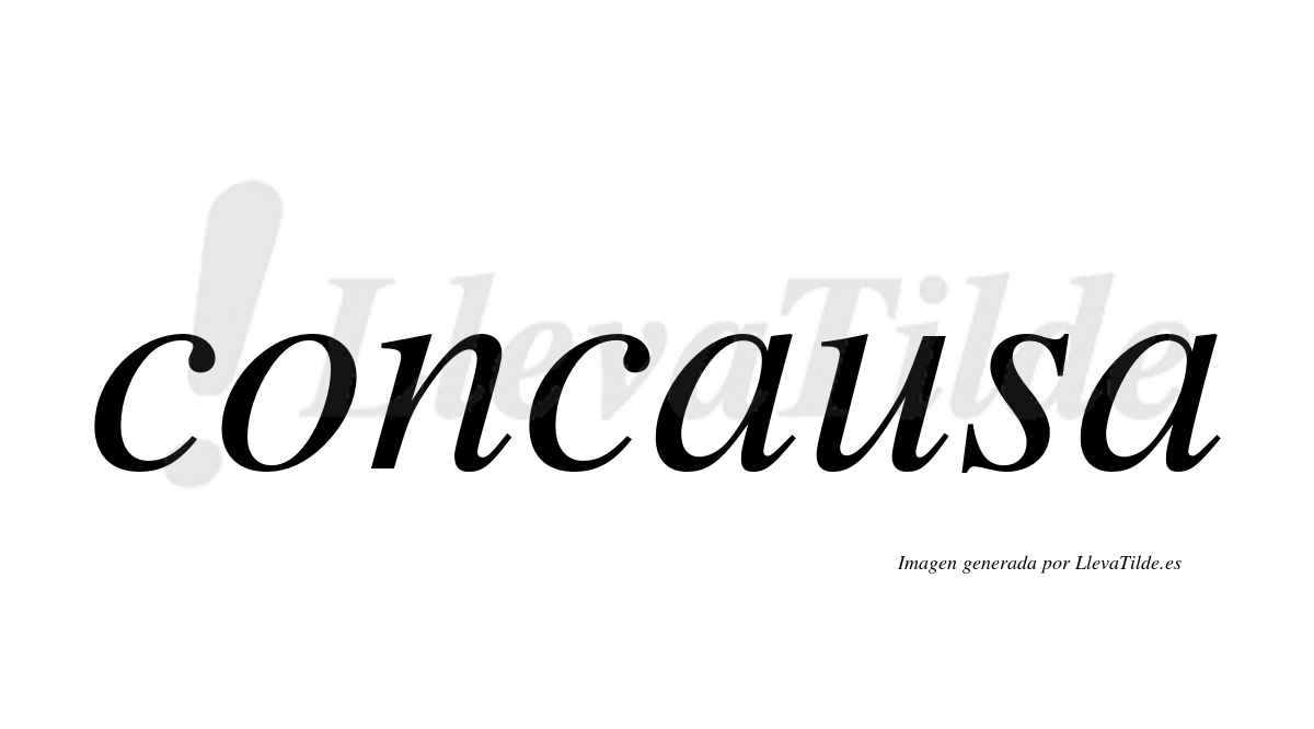 ¿Lleva tilde concausa? | LlevaTilde.es