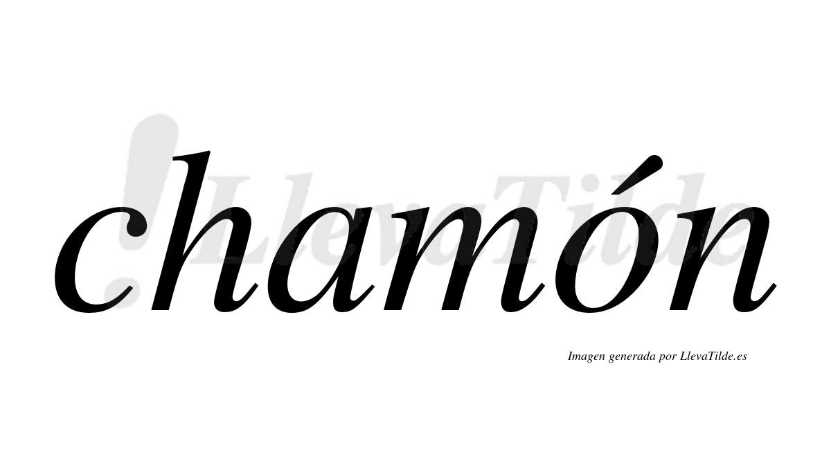 ¿Lleva tilde chamón? | LlevaTilde.es