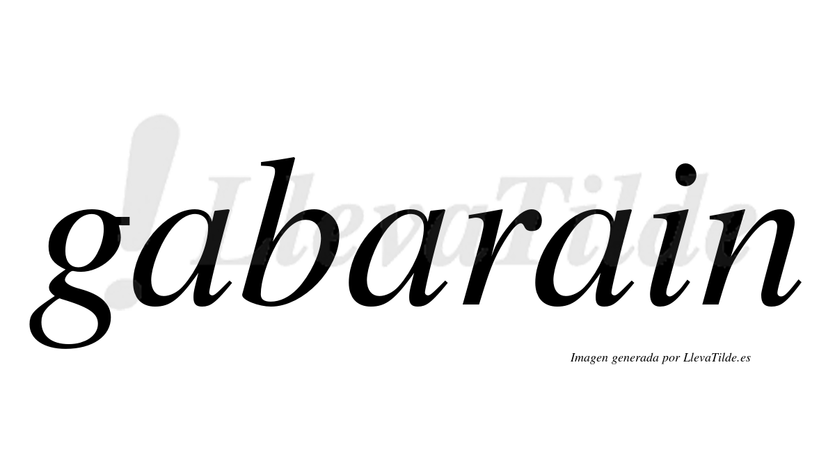 ¿Lleva tilde gabarain? | LlevaTilde.es