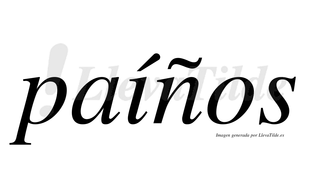 ¿Lleva tilde paíños? | LlevaTilde.es