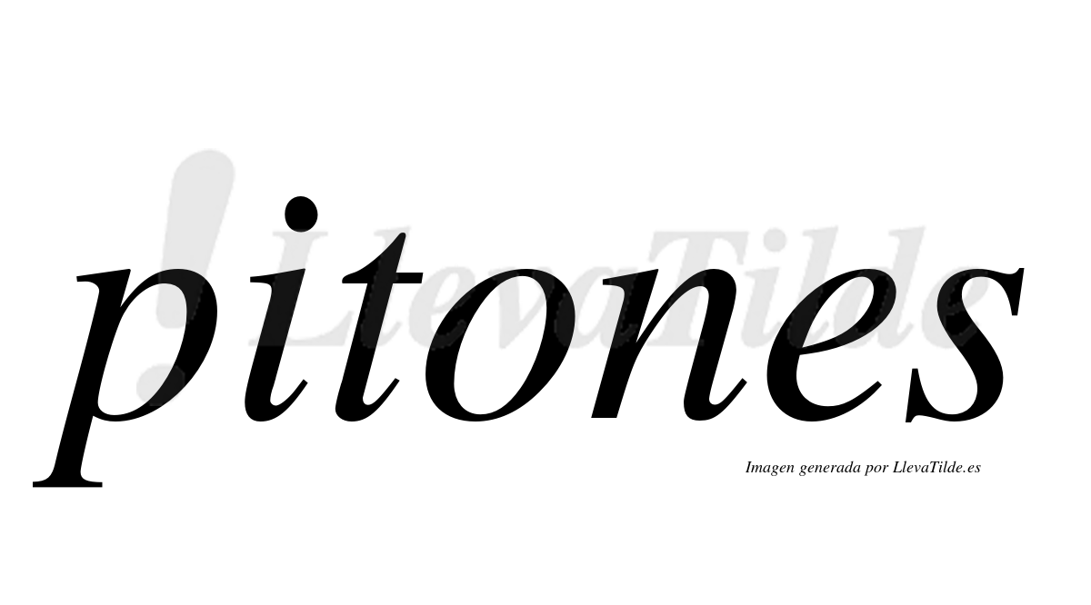 ¿Lleva tilde pitones? | LlevaTilde.es