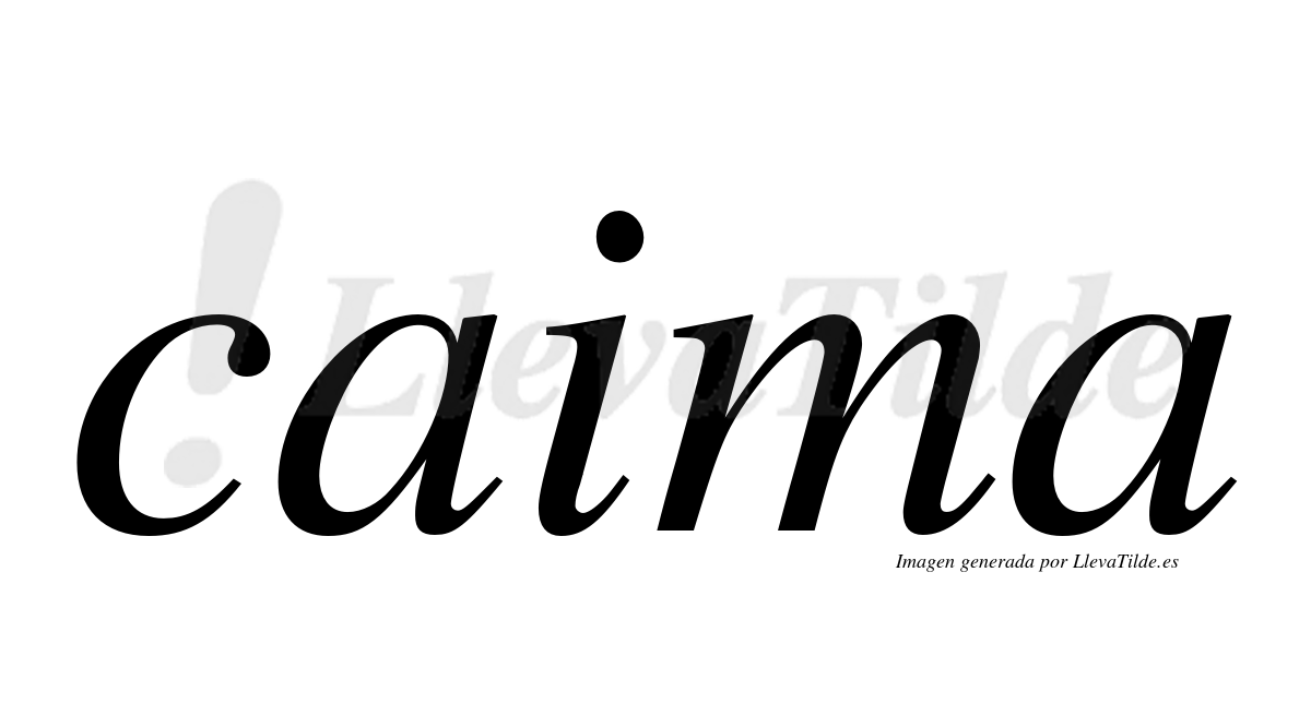 ¿Lleva tilde caima? | LlevaTilde.es