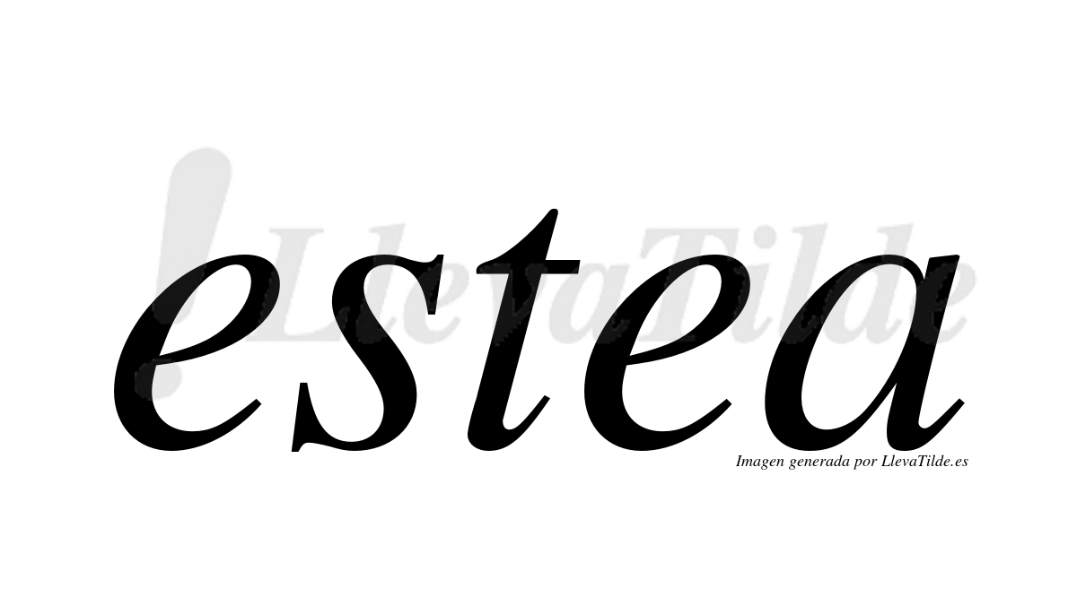 ¿Lleva tilde estea? | LlevaTilde.es