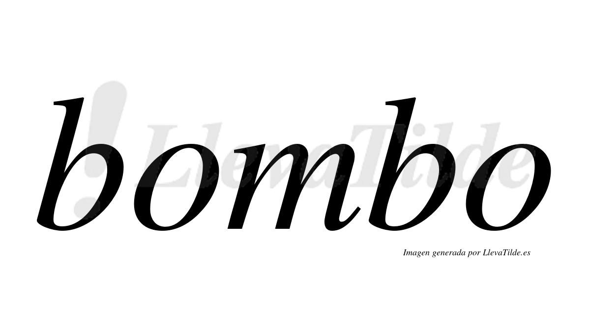 ¿Lleva tilde bombo? | LlevaTilde.es