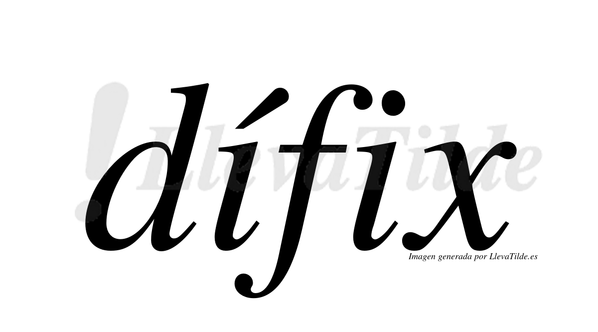 ¿Lleva tilde dífix? | LlevaTilde.es
