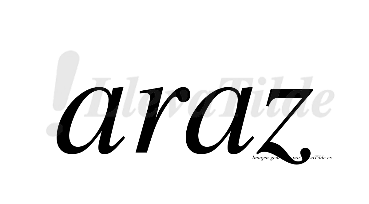 ¿Lleva tilde araz? | LlevaTilde.es