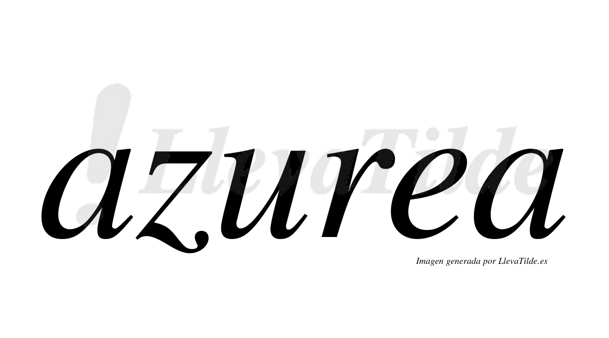 ¿Lleva tilde azurea? | LlevaTilde.es