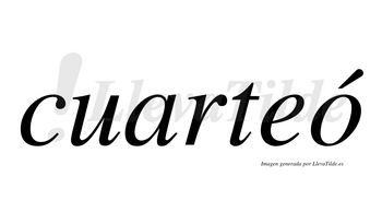 ¿Lleva tilde cuarteó? | LlevaTilde.es