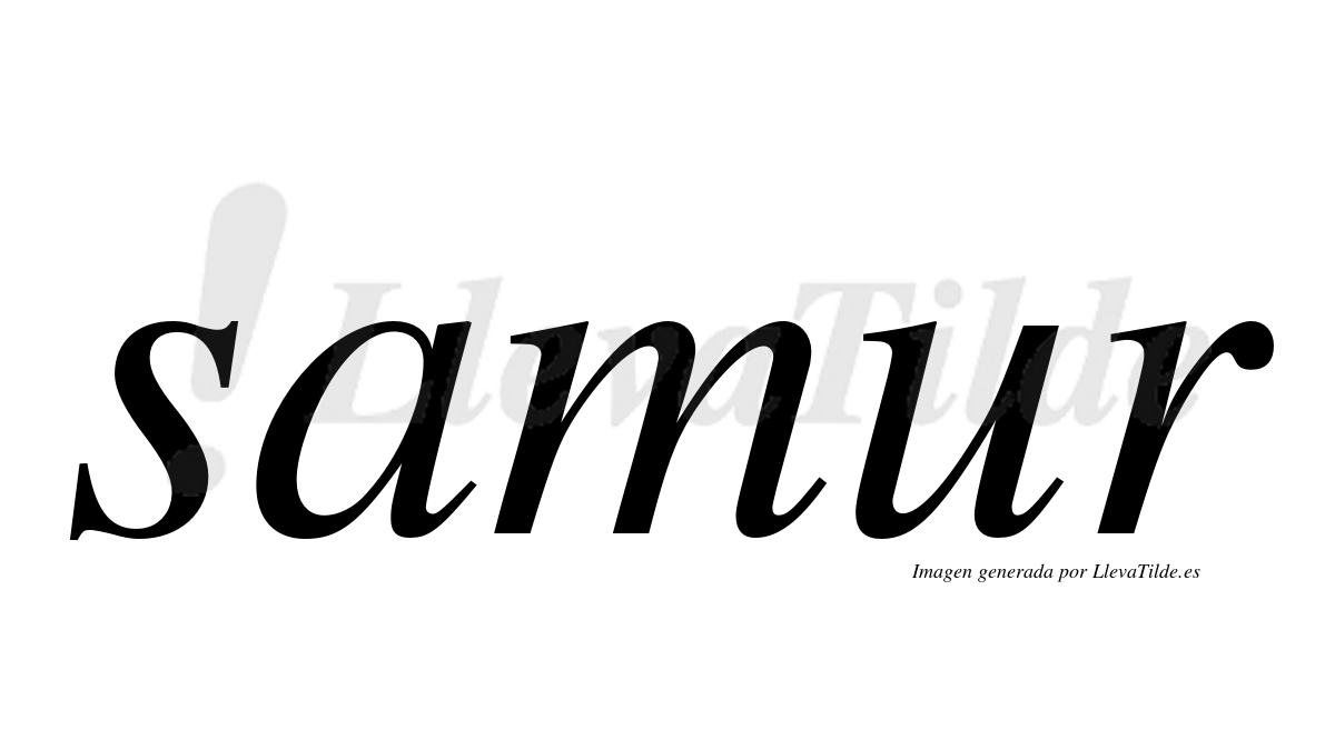 ¿Lleva tilde samur? | LlevaTilde.es