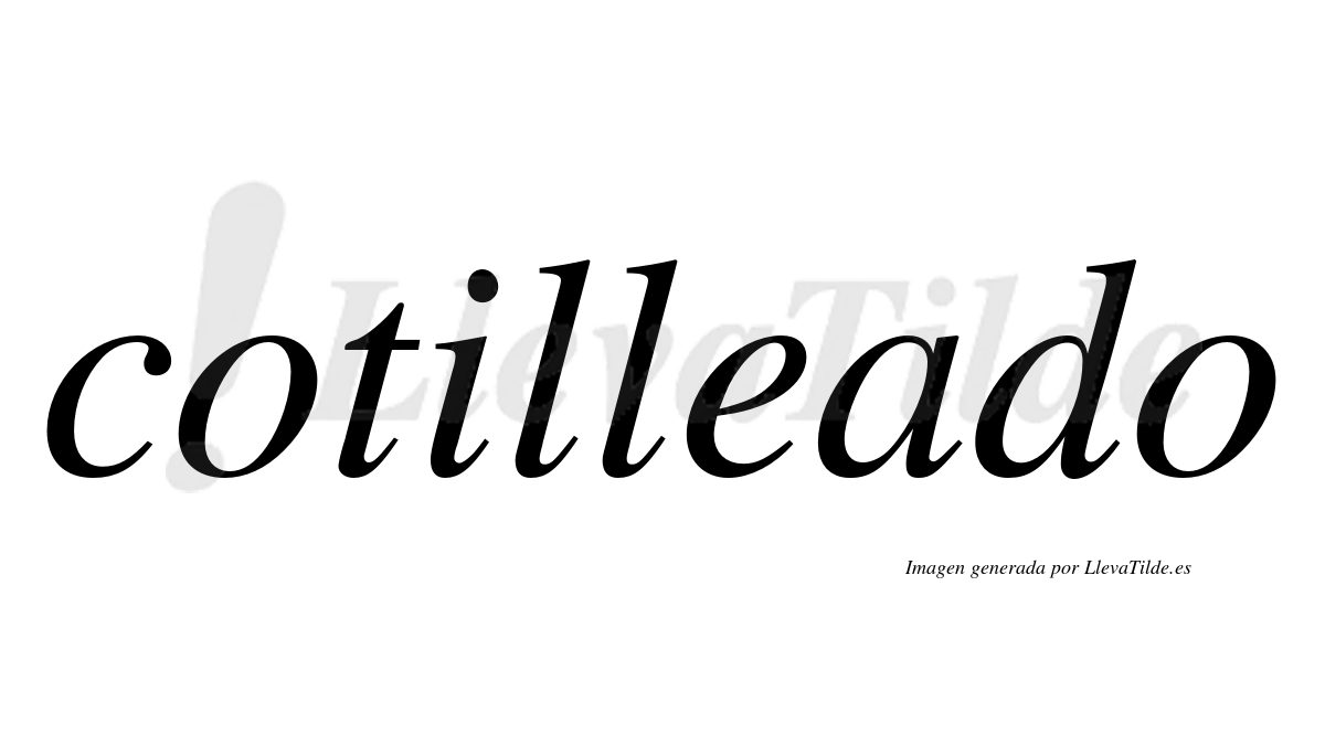 ¿Lleva tilde cotilleado? | LlevaTilde.es