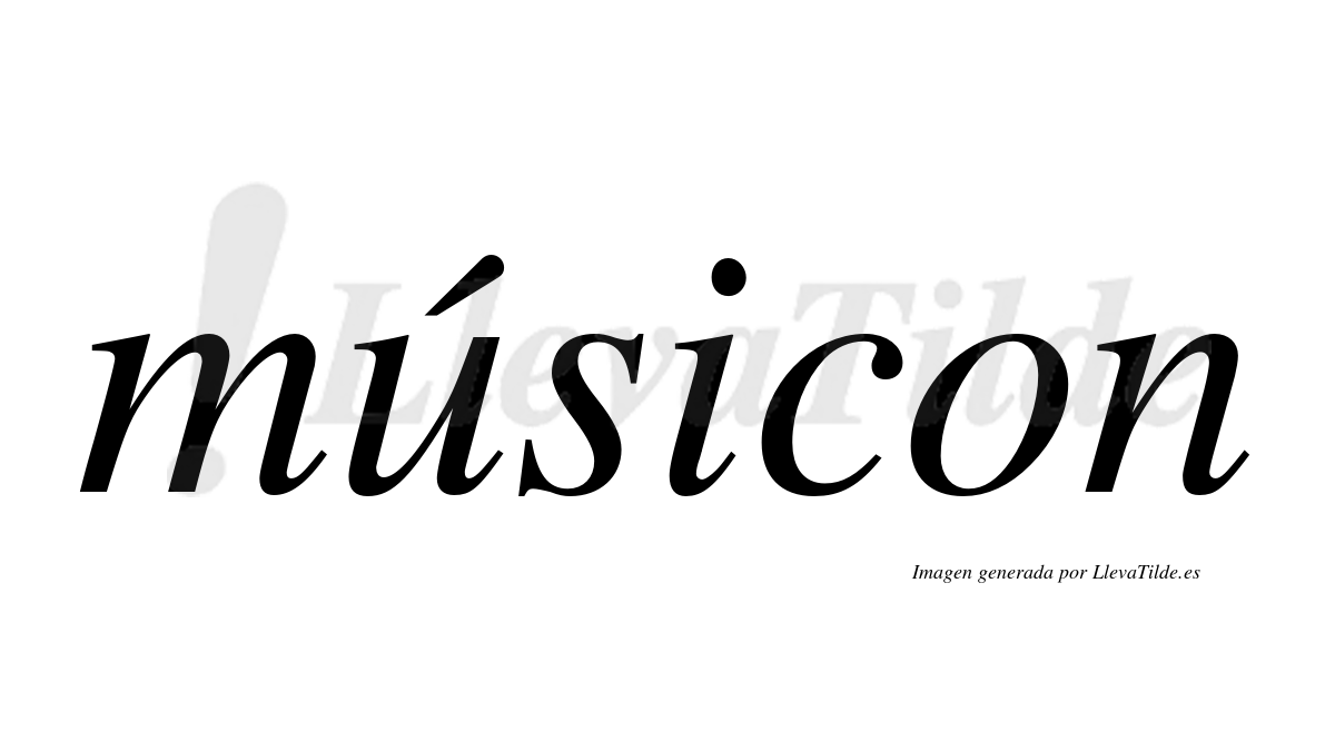 ¿Lleva tilde músicon? | LlevaTilde.es
