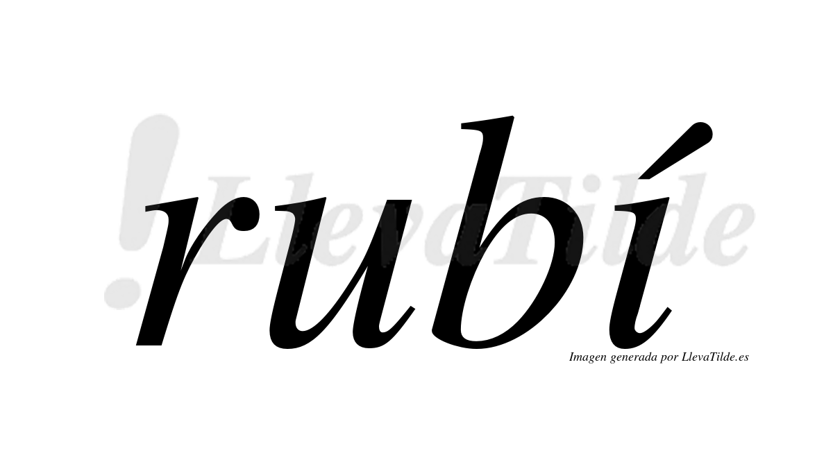 ¿Lleva tilde rubí? | LlevaTilde.es