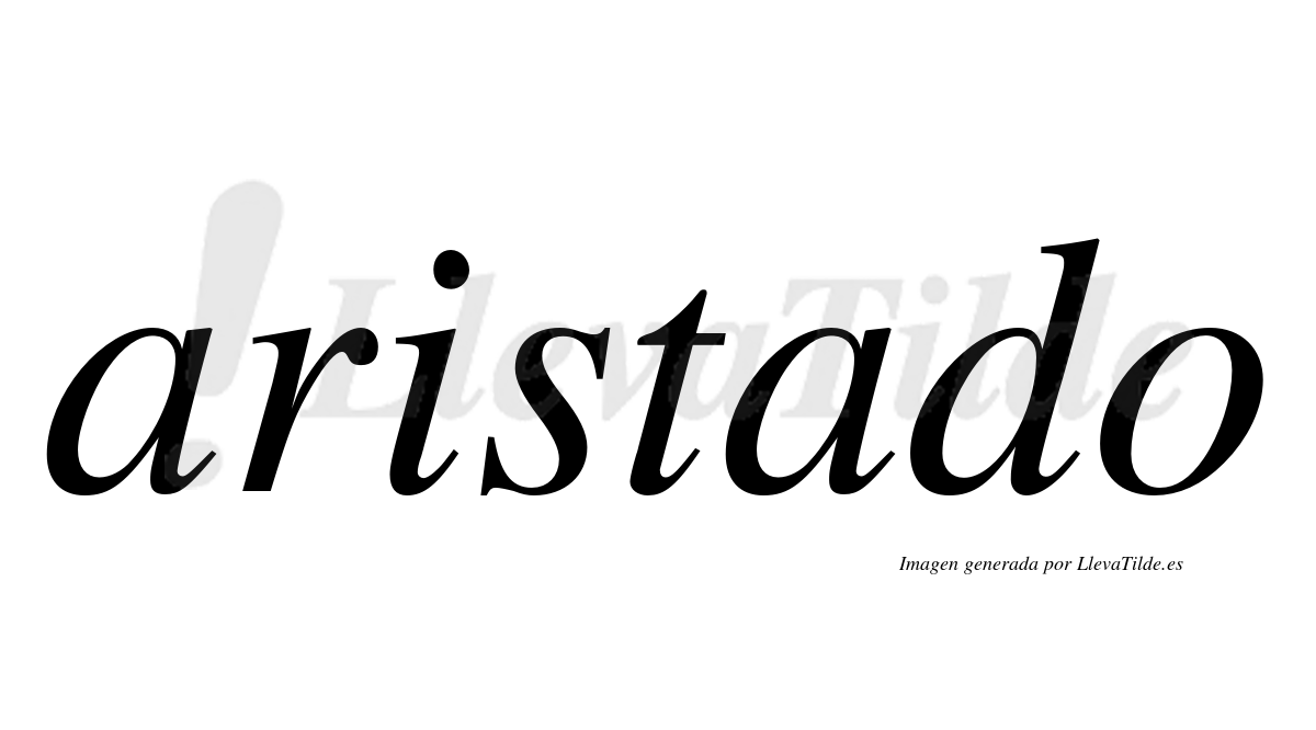 ¿Lleva tilde aristado? | LlevaTilde.es