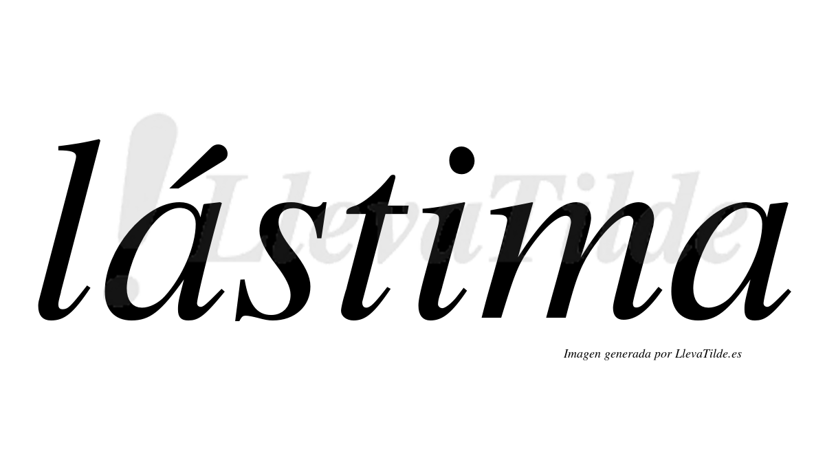¿Lleva tilde lástima? | LlevaTilde.es