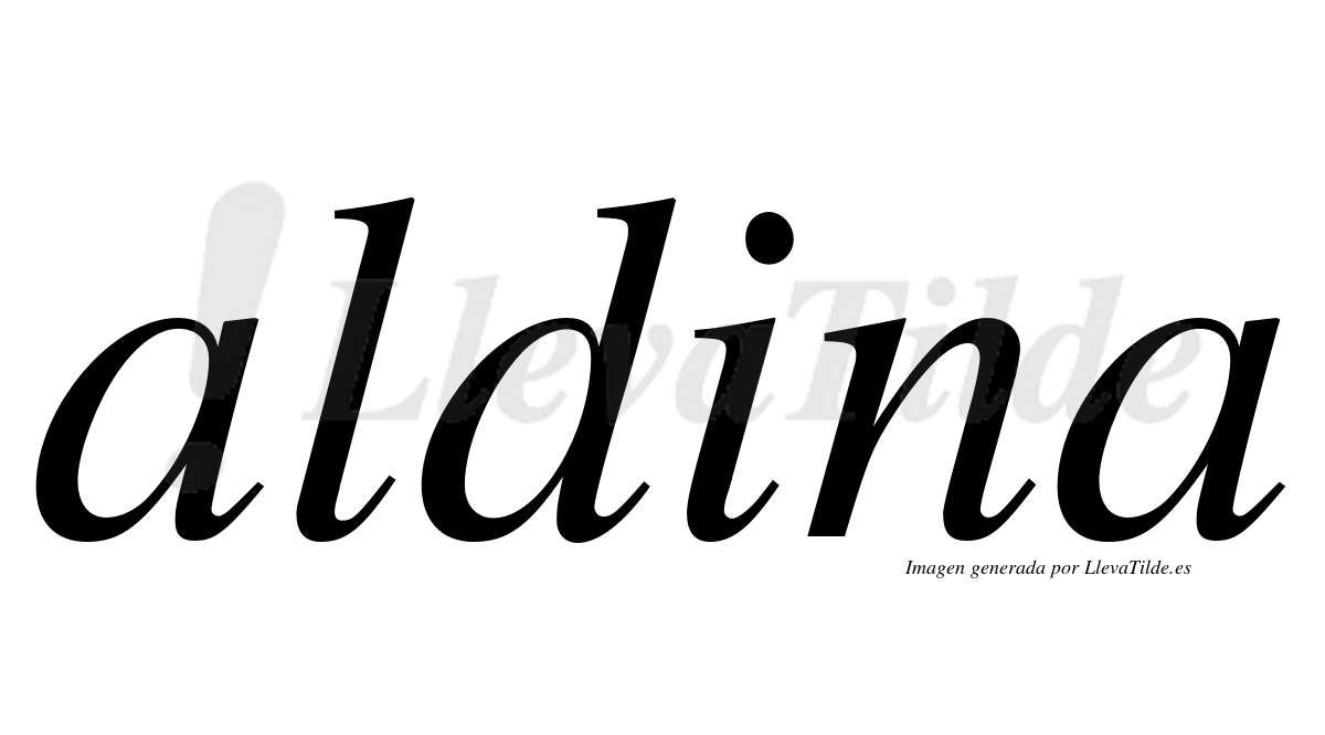 ¿Lleva tilde aldina? | LlevaTilde.es