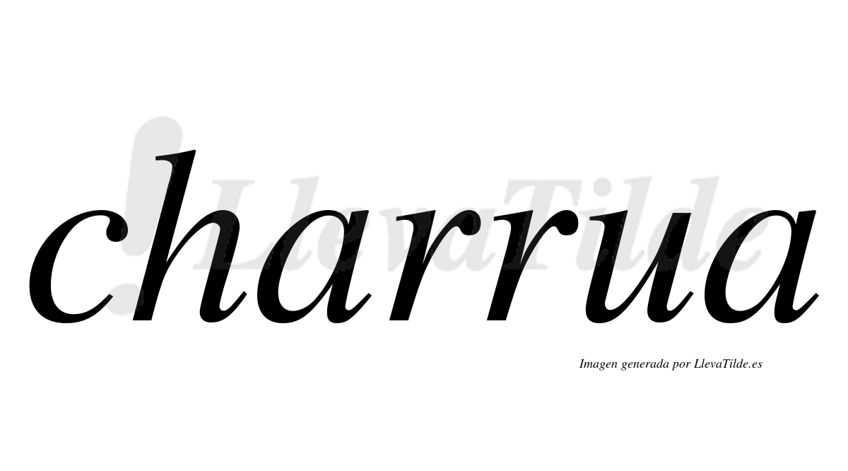 ¿Lleva tilde charrua? | LlevaTilde.es