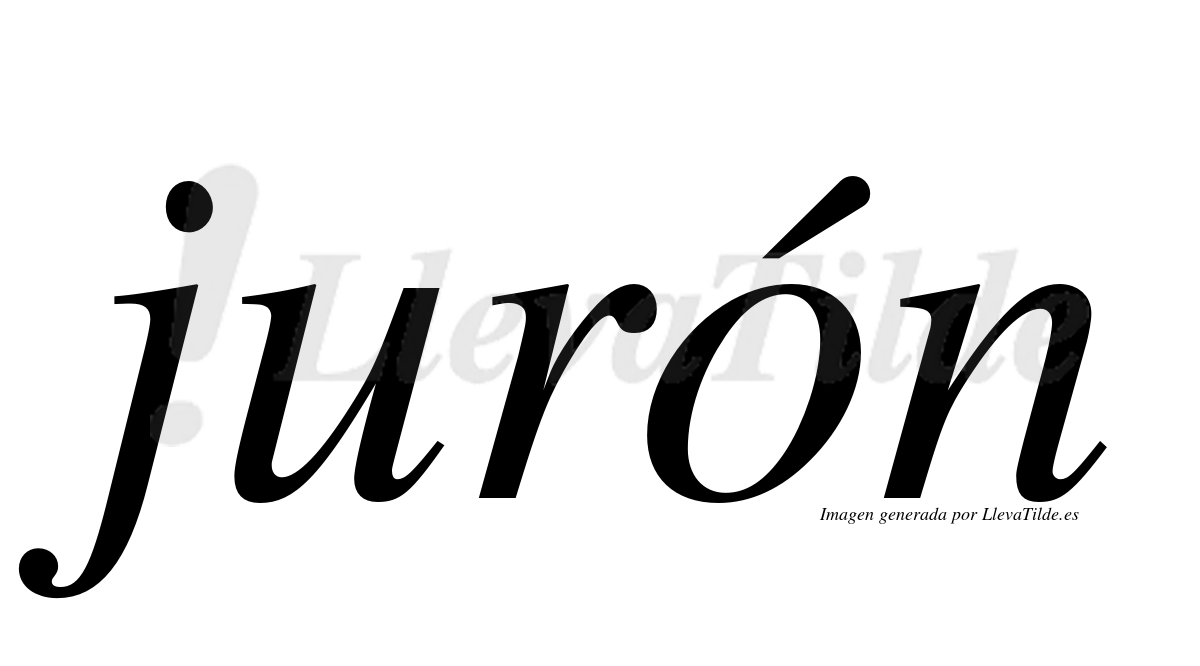 ¿Lleva tilde jurón? | LlevaTilde.es
