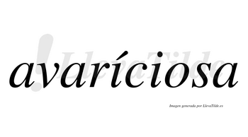 ¿Lleva tilde avaríciosa? | LlevaTilde.es